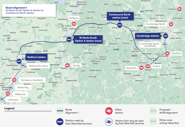 East West Rail Update – 5 possible routes